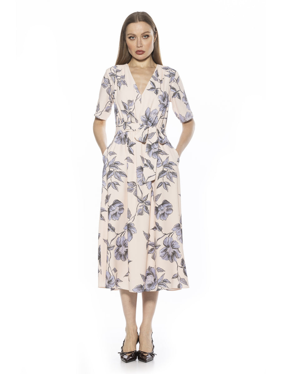 Larisa V Neck Dress – ALEXIA ADMOR